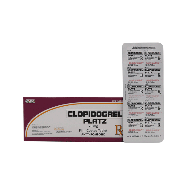 PLATZ Clopidogrel Bisulfate 75mg Film-Coated Tablet 1's price in the ...